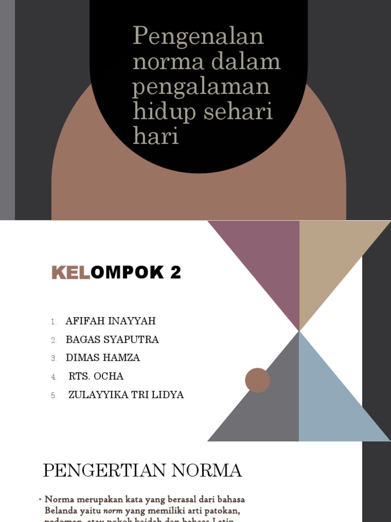Pengenalan Norma Dalam Pengalaman Hidup Sehari Hari | PDF