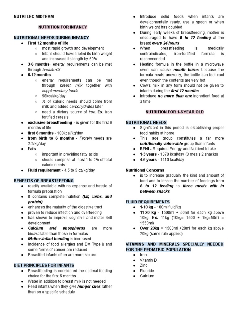 Reviewer Nutri Lec Midterm | PDF