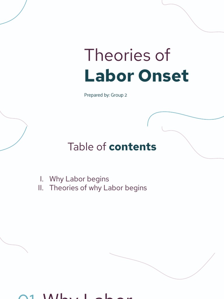 GROUP 2 - Theories of Labor Onset | PDF | Childbirth | Fetus