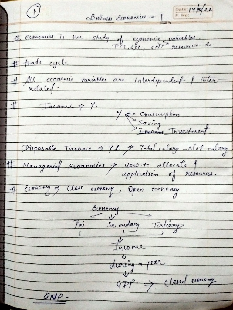 Economics Notes | PDF