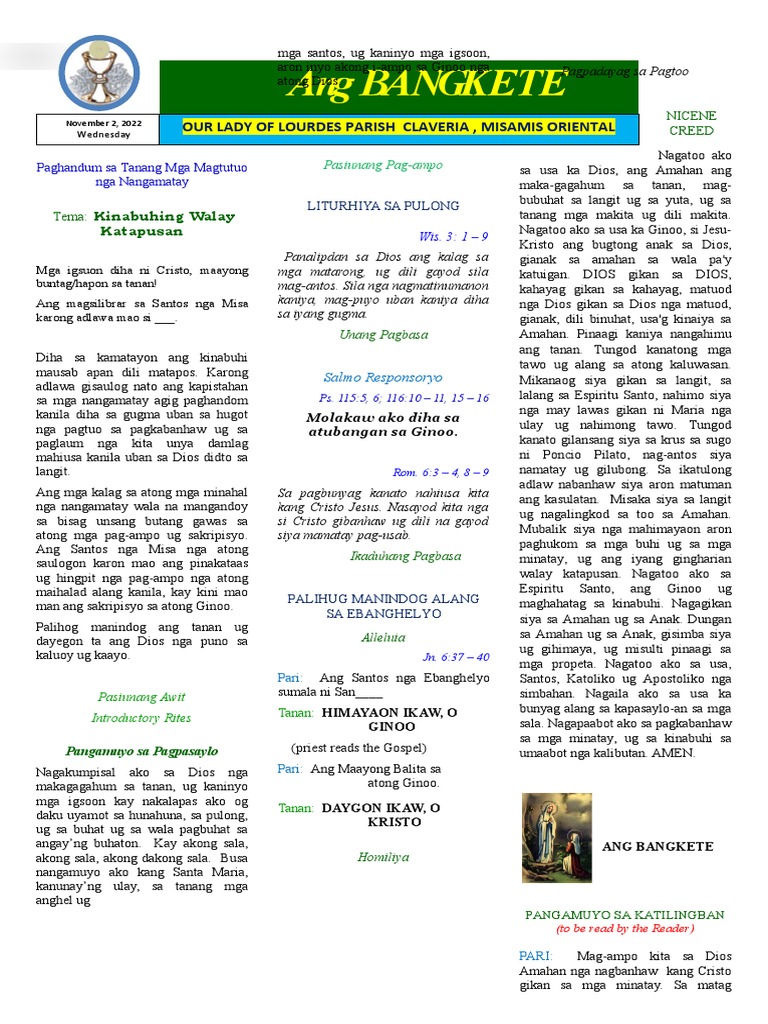 November 2 2022 SECOND Mass | PDF