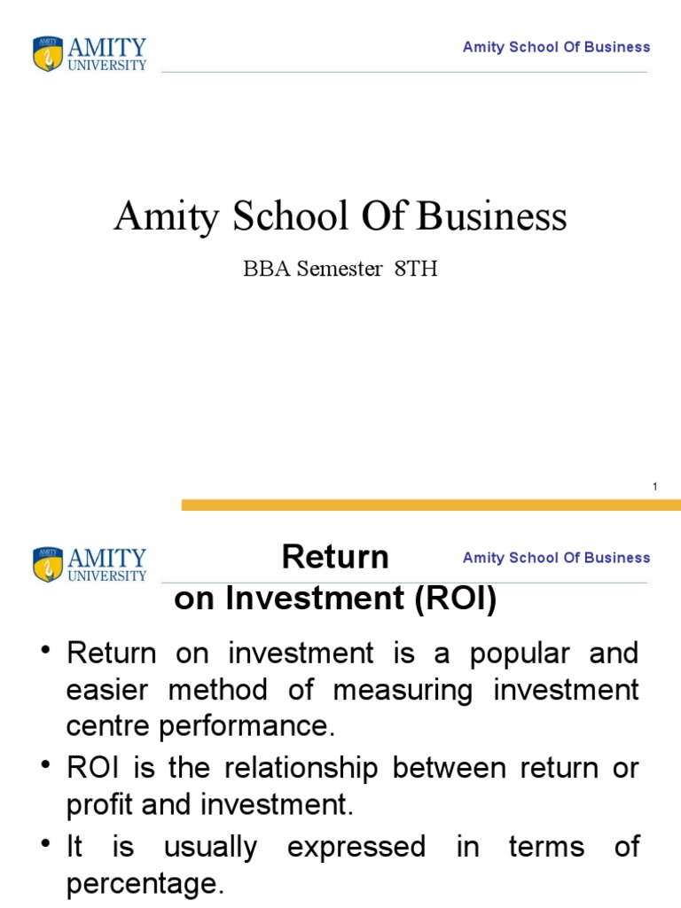 mODULE 3 ROI EVA RI 2021 | PDF | Return On Investment | Income
