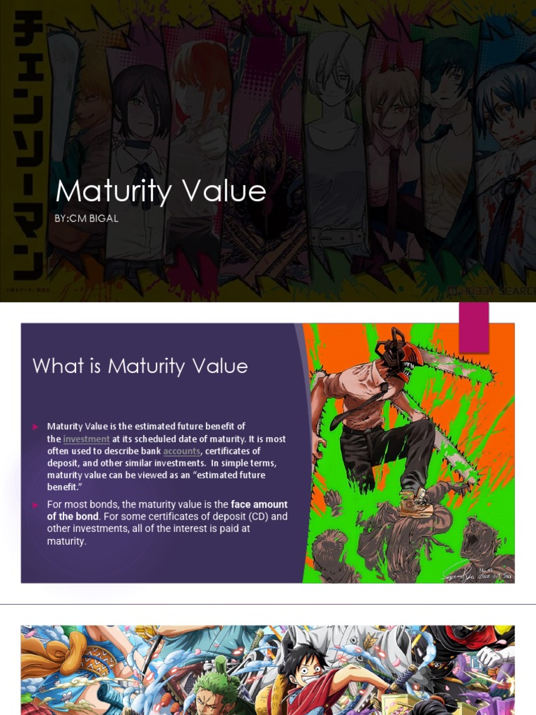 Understanding Maturity Value in Investments | PDF