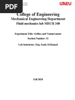 Experiment 2 - Flow Through An Orifice Lab Report | PDF | Pressure ...