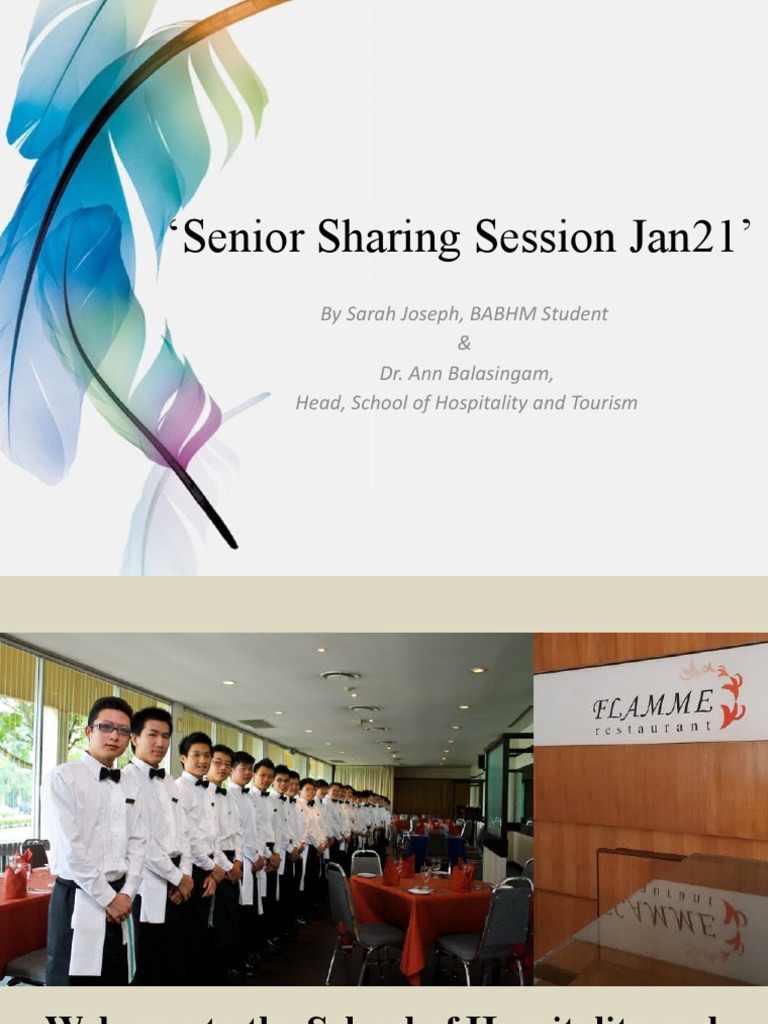 Updated Senior Sharing Session Jan21 | PDF