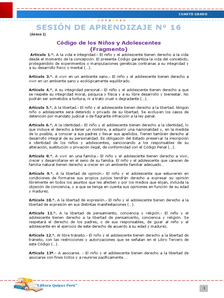 Parte 2 - Anexo de Sesiones de Aprendizaje - Experiencia de Aprendizaje IX - Editora Quipus Perú ...