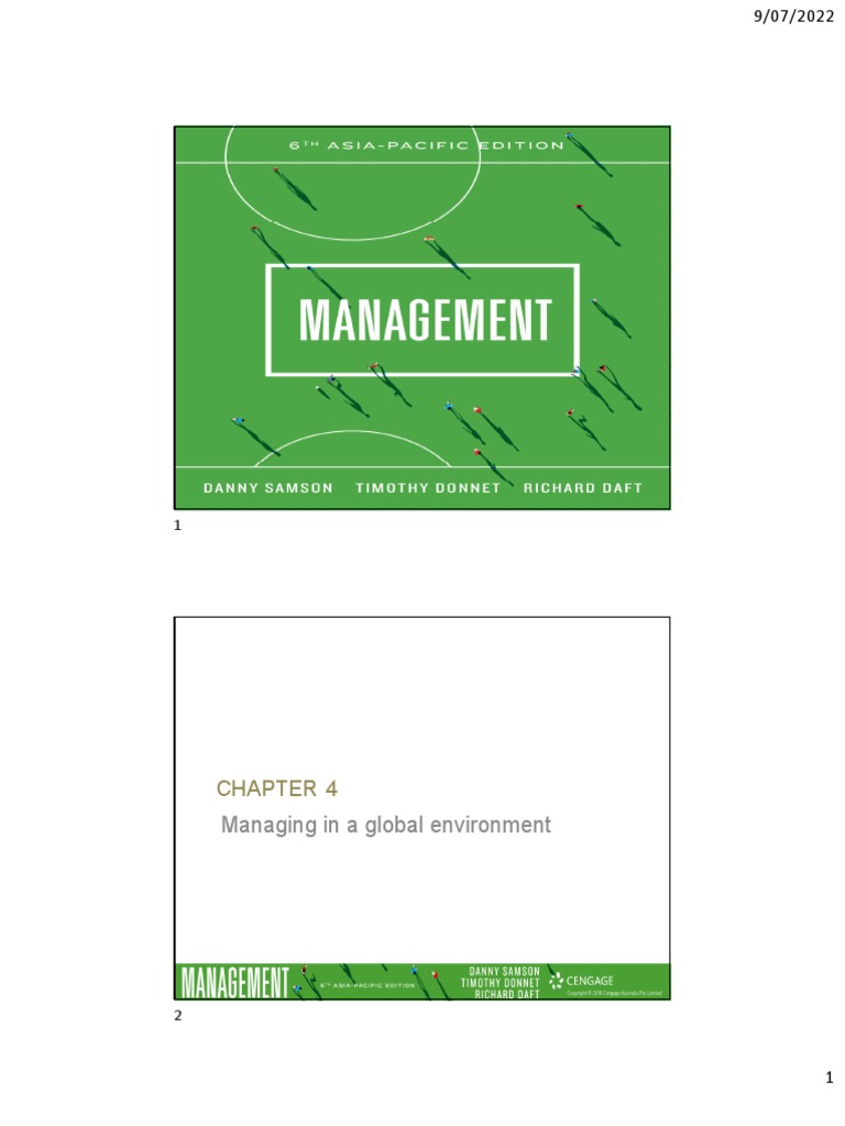 Managing in A Global Environment | PDF | Globalization | Multinational ...