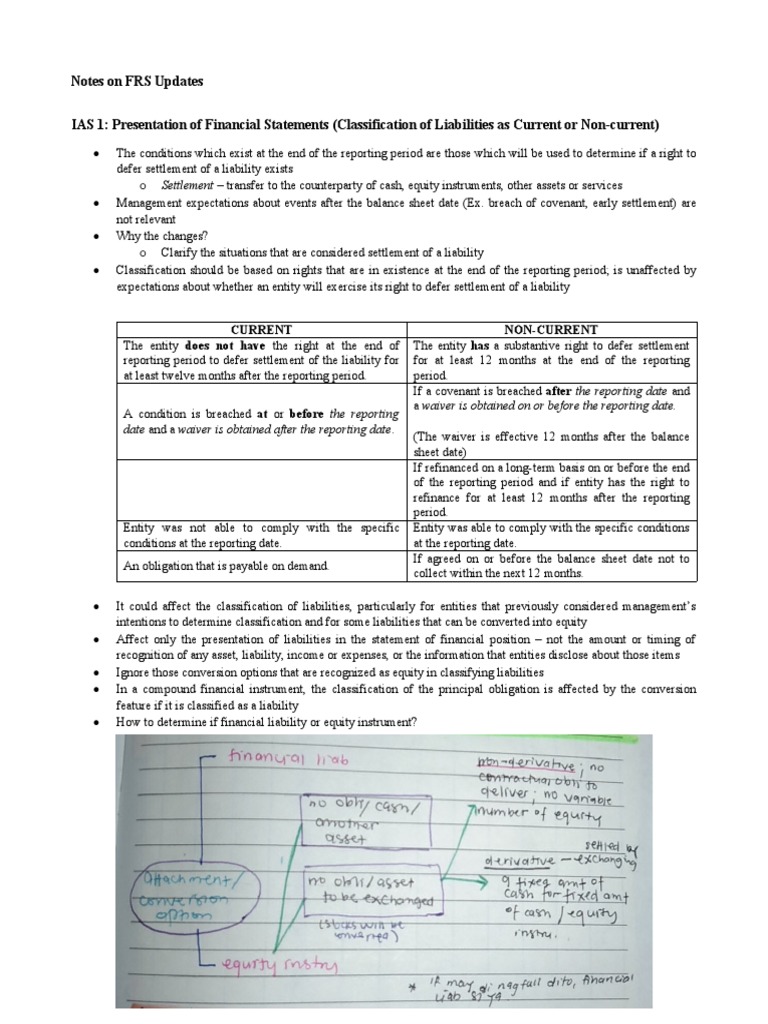 Notes On FRS Updates | PDF