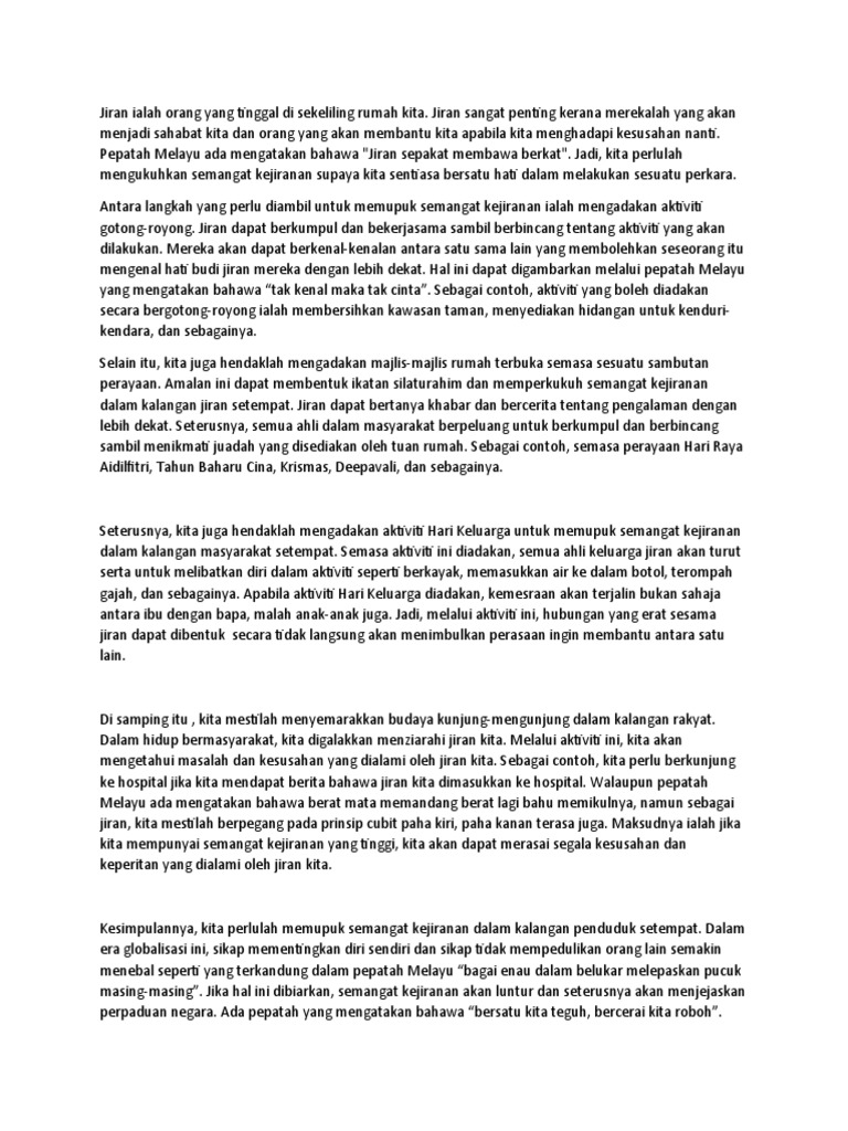 Karangan Jiran Pdf