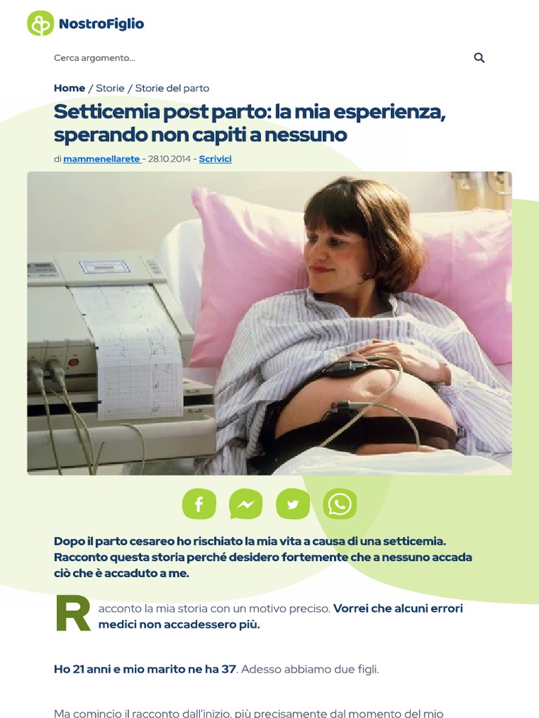 Setticemia Post Parto - La Mia Esperienz... Non Capiti A Nessuno ... Setticemia Post Parto - La Mia Esperienz... Non Capiti A Nessuno ...