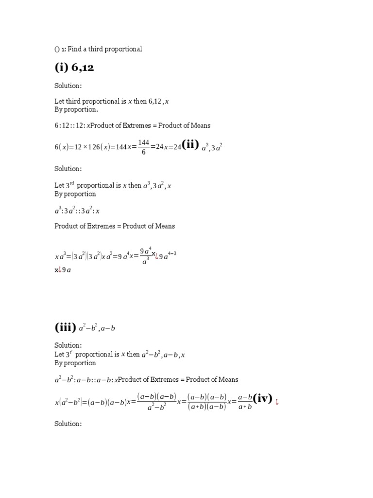 Exercise 3.3 Q1 I VI | PDF Exercise 3.3 Q1 I VI | PDF