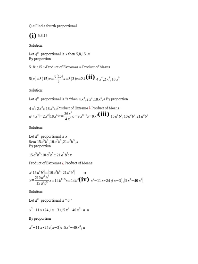 Proportional Relationships Between Quantities | PDF