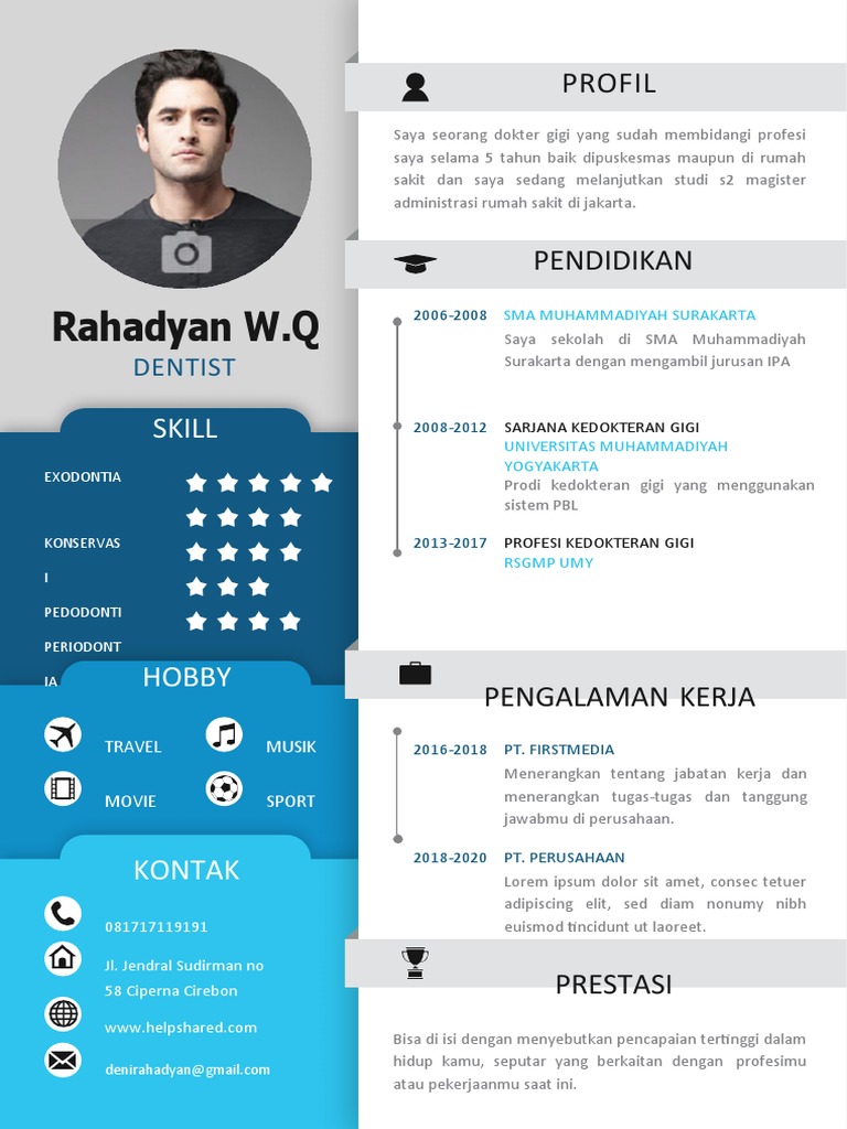 Contoh CV PDF Fresh Graduate 28 | PDF