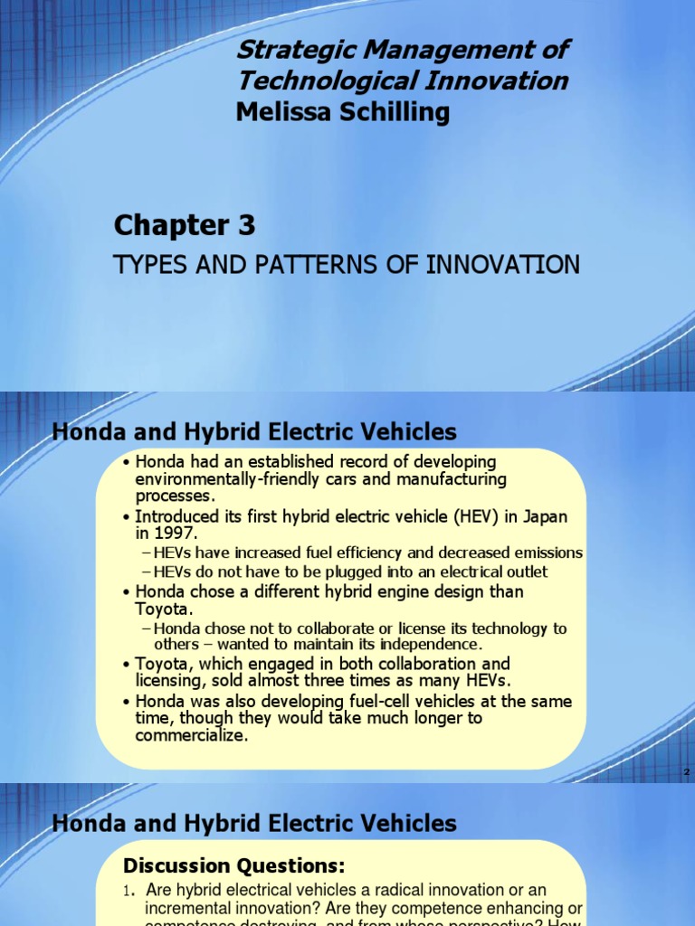 Week 3 - Chapter 3 - Additional PPT Material | PDF | Innovation | Hybrid Electric Vehicle