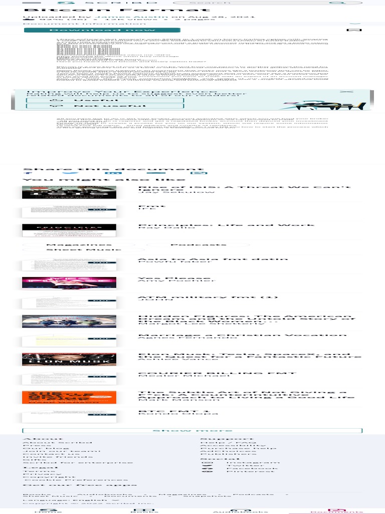 Bitcoin Format PDF | PDF