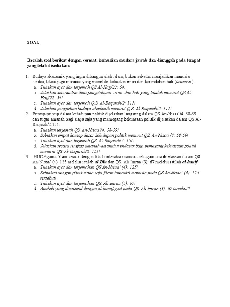 Tugas Tutorial 3 Agama Andi Widia Marantika | PDF