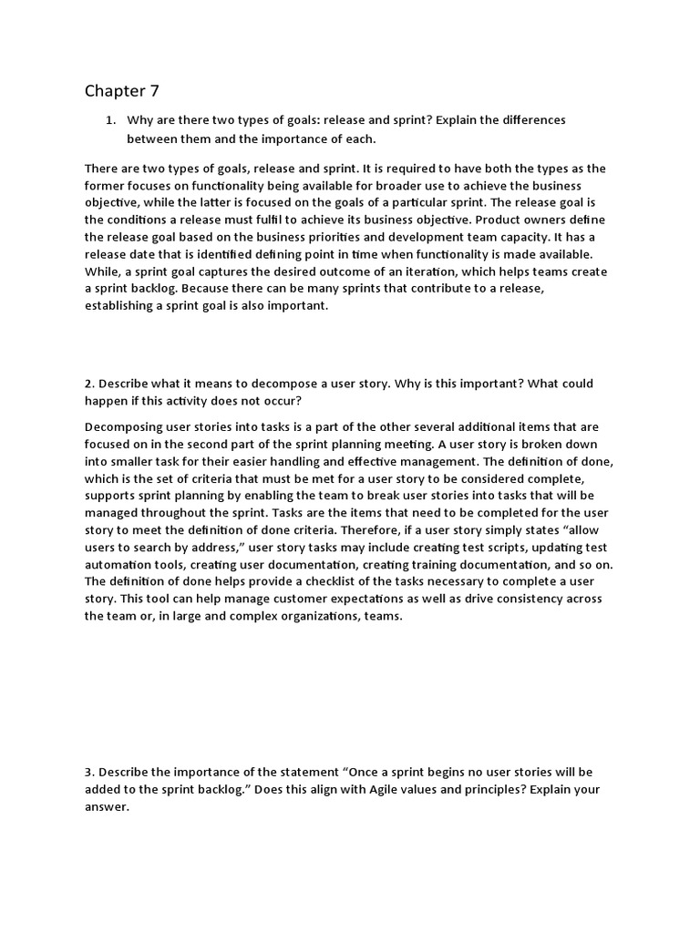 Agile Final Exam - Answer Transcript | PDF | Scrum (Software Development) | Agile Software ...