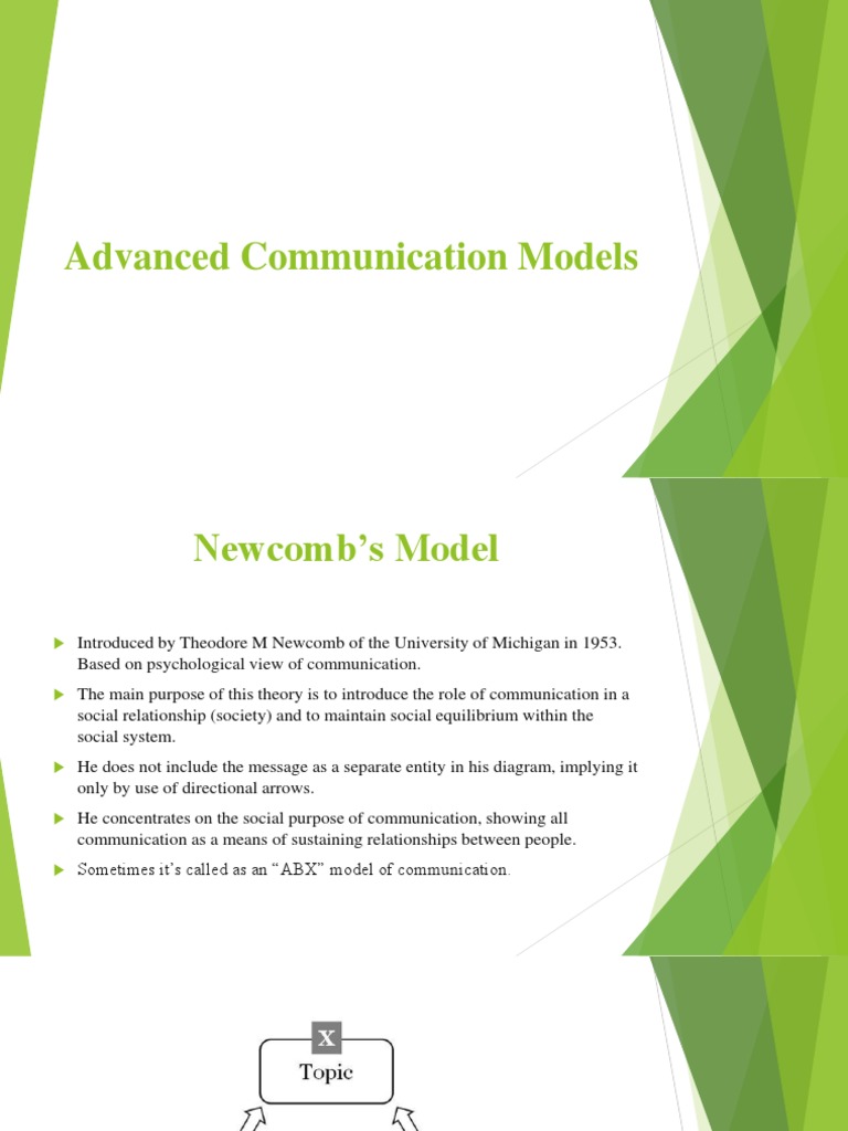 Advanced Communication Models | PDF