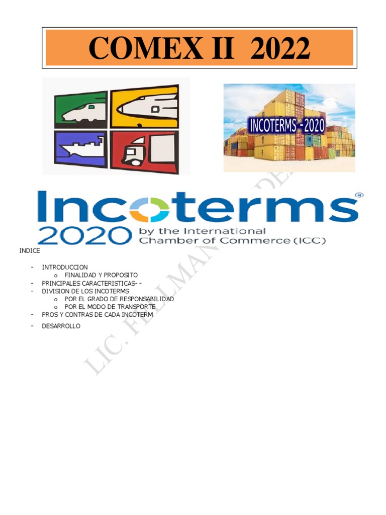 2022 5 Incoterms 2020 | PDF | Economias | Business
