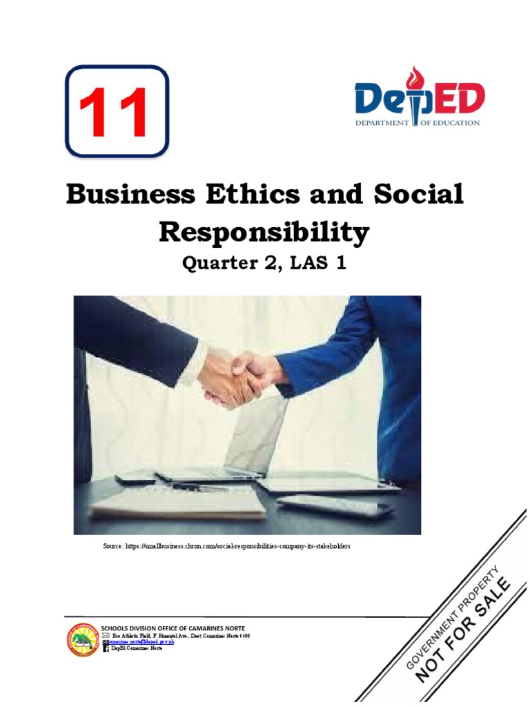Bus Ethics Wk1 | PDF | Employment | Accountability