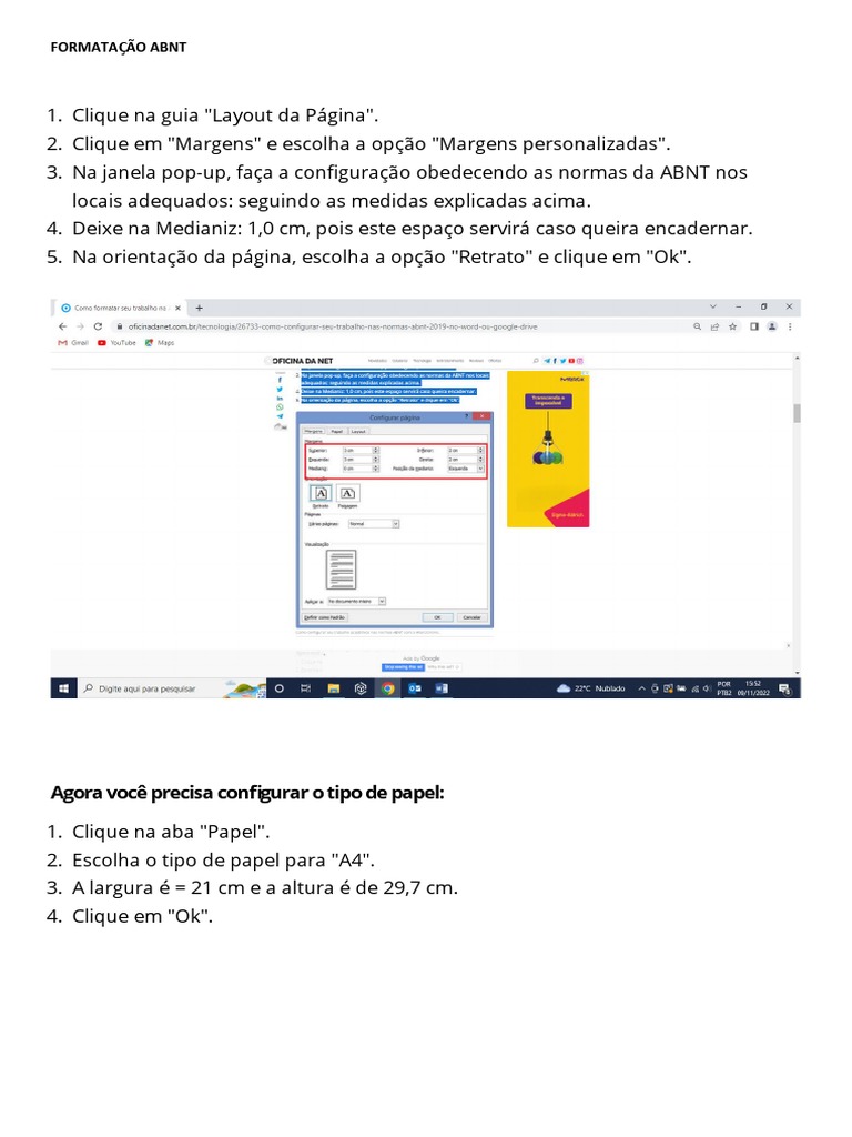 Formatação Abnt | PDF | Citação | Abstract (resumo)