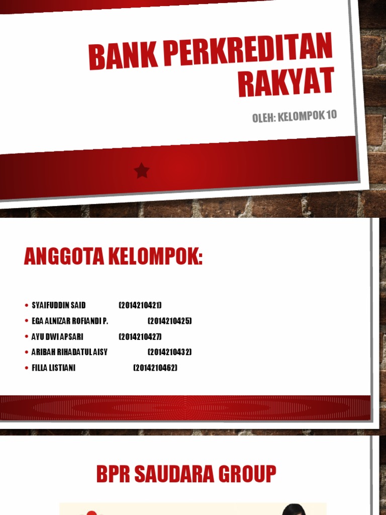 Bank Perkreditan Rakyat | PDF