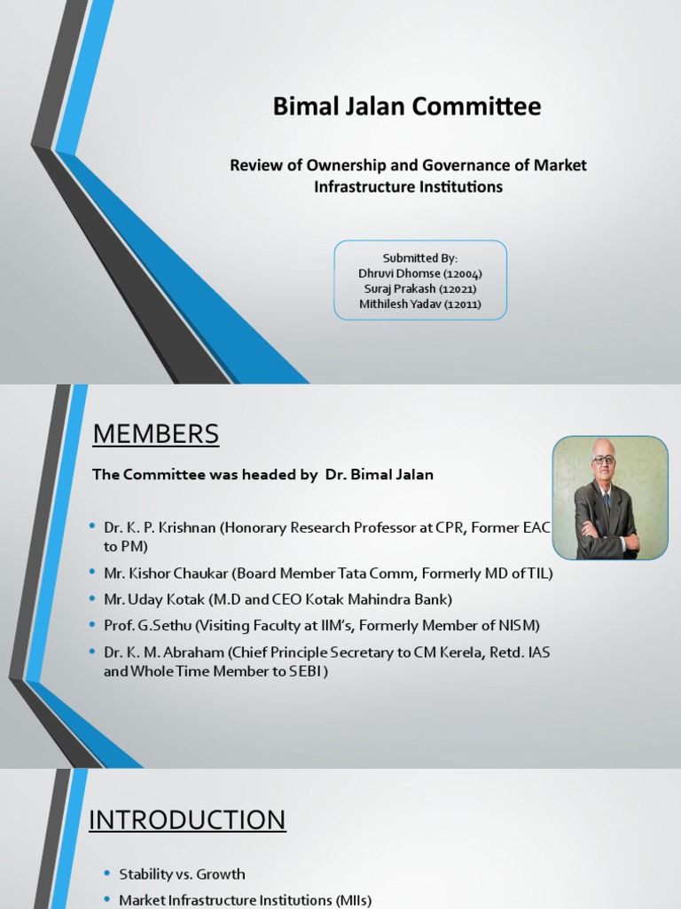 Bimal Jalan Committee Report | PDF | Stocks | Corporations