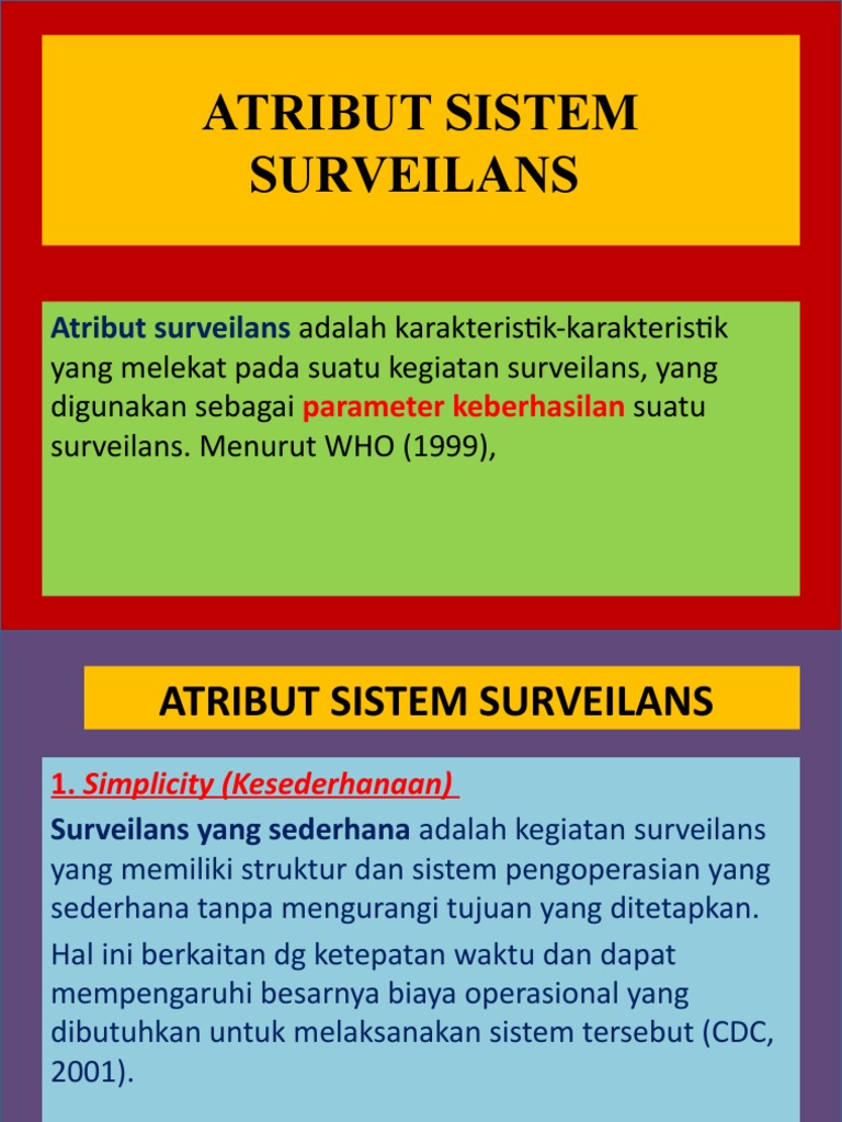 Atribut Sistem Surveilans | PDF