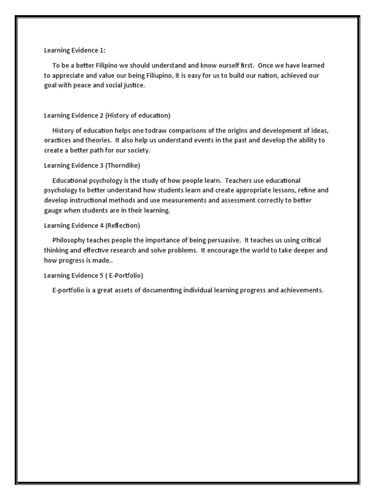 Intro Learning Evicence | PDF