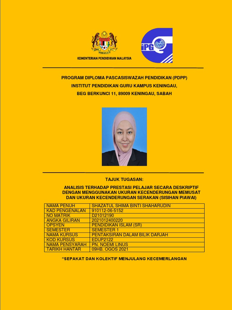 Kerja Kursus Edup2122 Shazatul Shima BT Shaharudin PDF | PDF