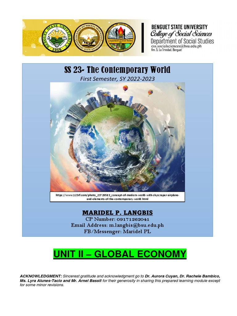 UNIT II - Global Economy | PDF | Multinational Corporation | Globalization