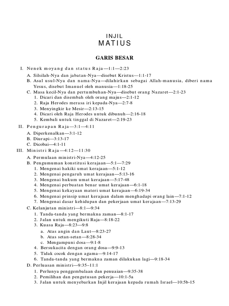 Matius 1 | PDF