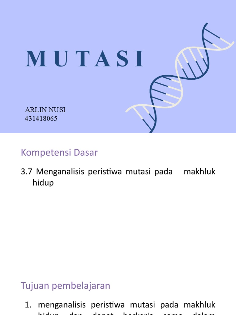 Mutasi Arlin | PDF