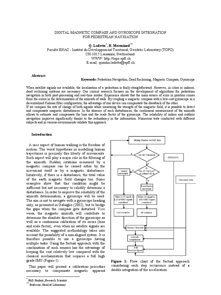Digital Magnetic Compass and Gyroscope Integration | PDF | Gyroscope ...