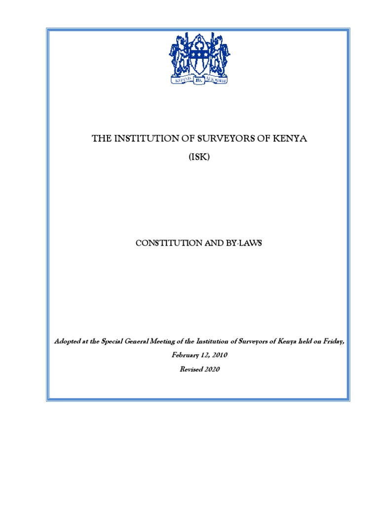Constitution of ISK of 12 02 10 Revised Very Final Version 2020 ...