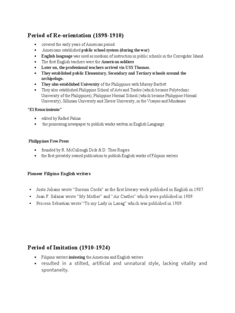 Time Line of Philippine Literature | PDF | Writing | Philippines