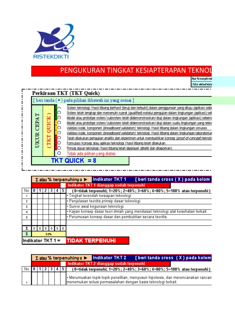 03-Penghitungan TKT Kesehatan Alkes | PDF
