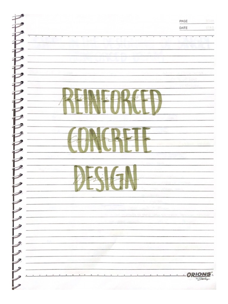 Reinforced Concrete Design Notes | PDF
