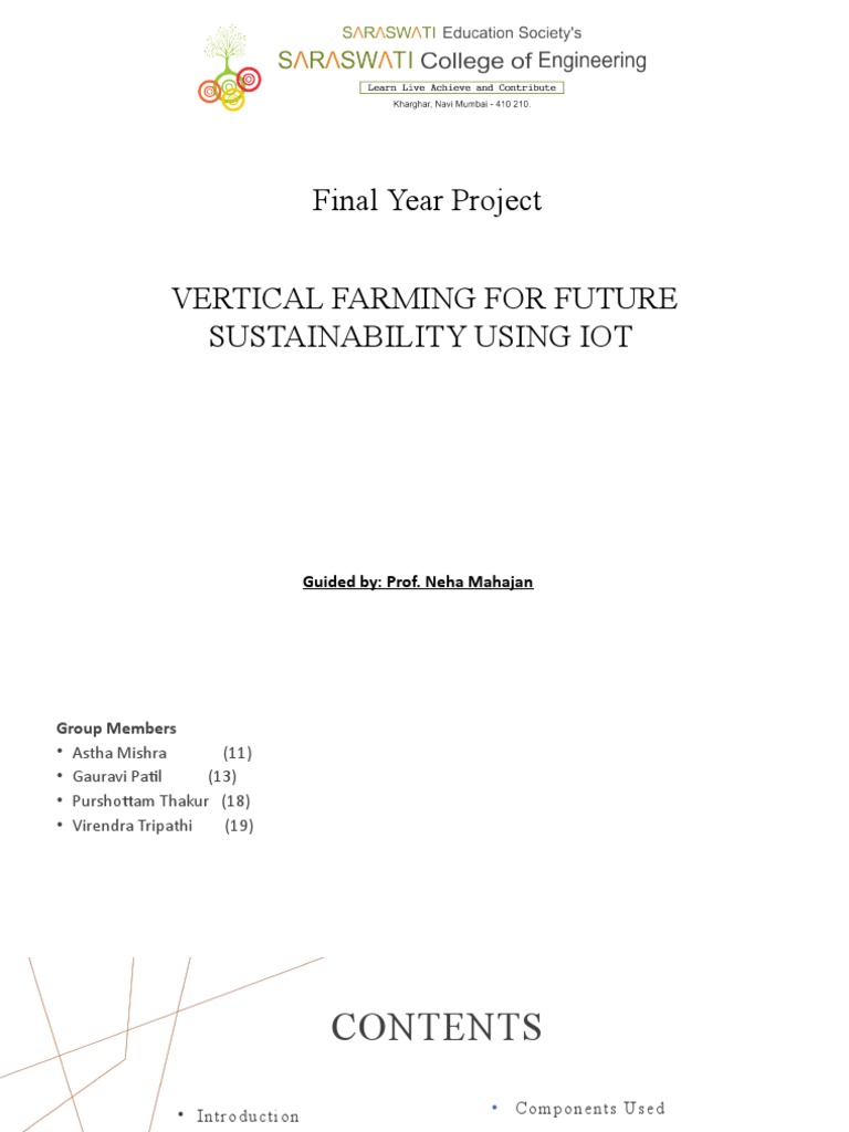 Final Year Project Ppt-1-1 | PDF | Agriculture | Soil