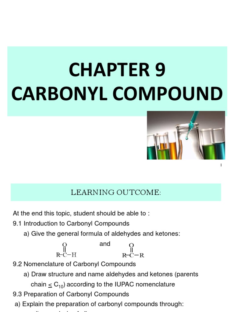 9.0 Carbonyl Compounds (PPT) EDITED.. | PDF