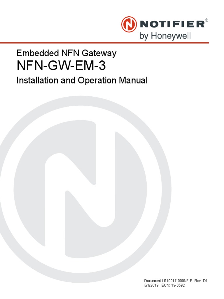 Manual Gateway NFN-GW-EM-3 LS10017-000NF-E - PDF | PDF