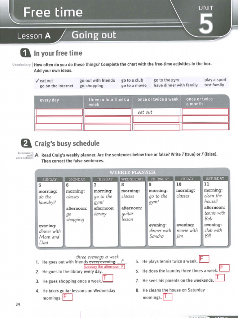 Workbook Unit 5 | PDF