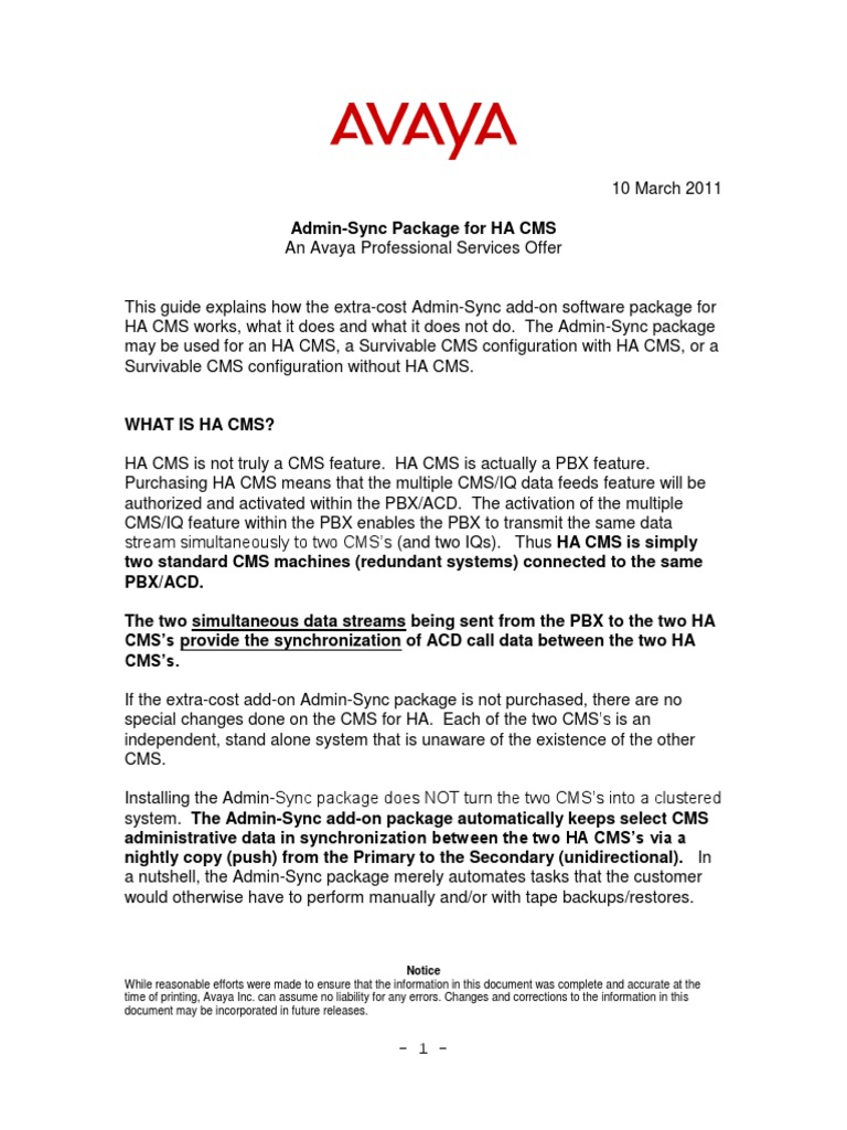 APS Admin-Sync Description and Users Guide 2011 | PDF