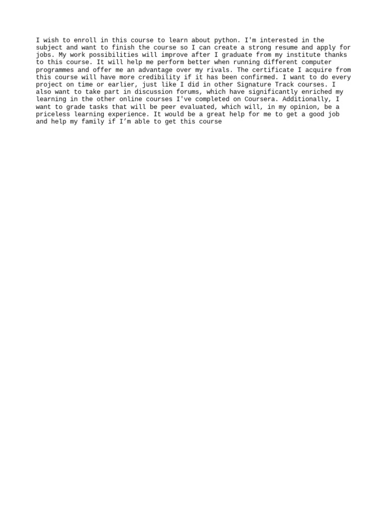 Course Impact on Career Goals | PDF