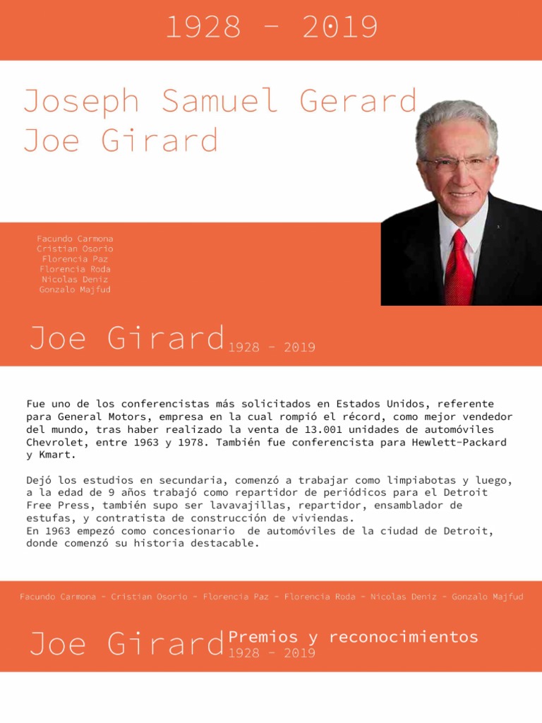Joe Girard | PDF | Ventas