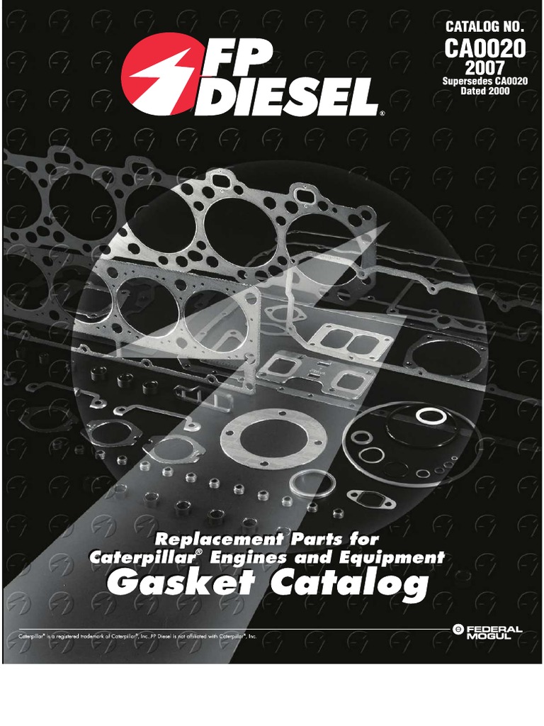 FP Diesel Caterpillar Gaskets Catalogue Ca0020 | PDF