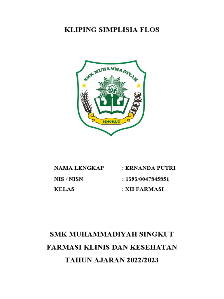 Simplisia Flos | PDF