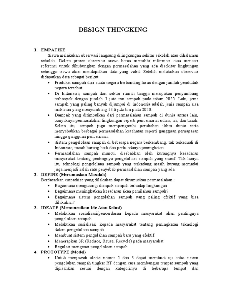 Design Thingking | PDF