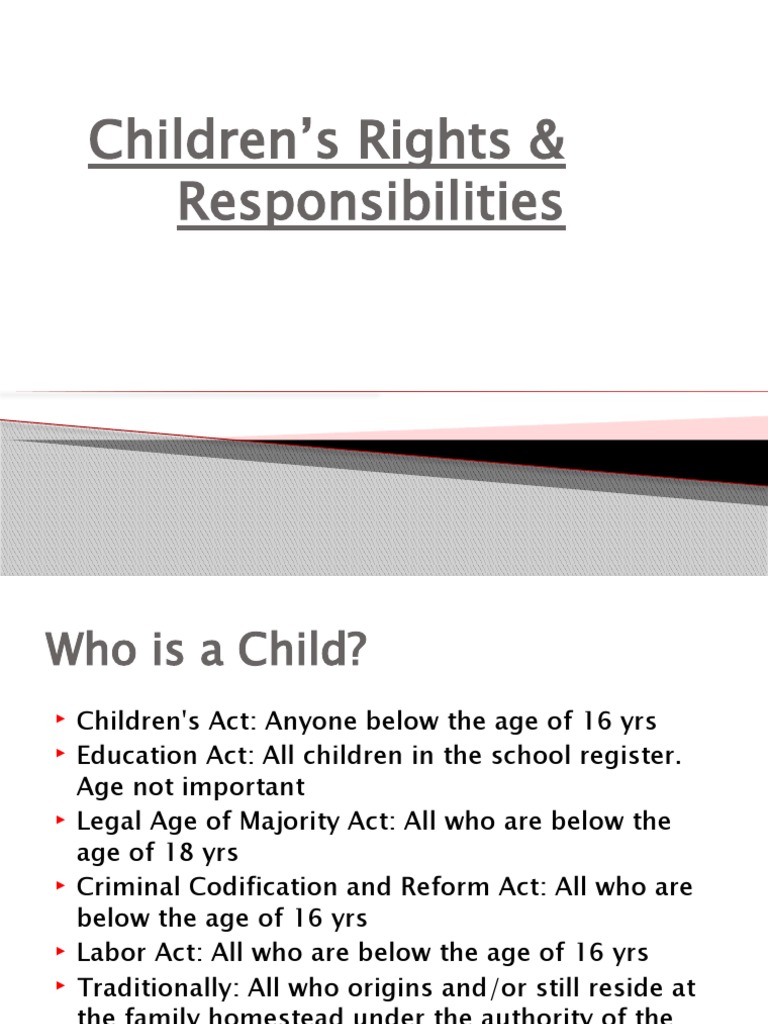 CPS Children's Rights and Responsibilities Presentation Marondera 2022 ...