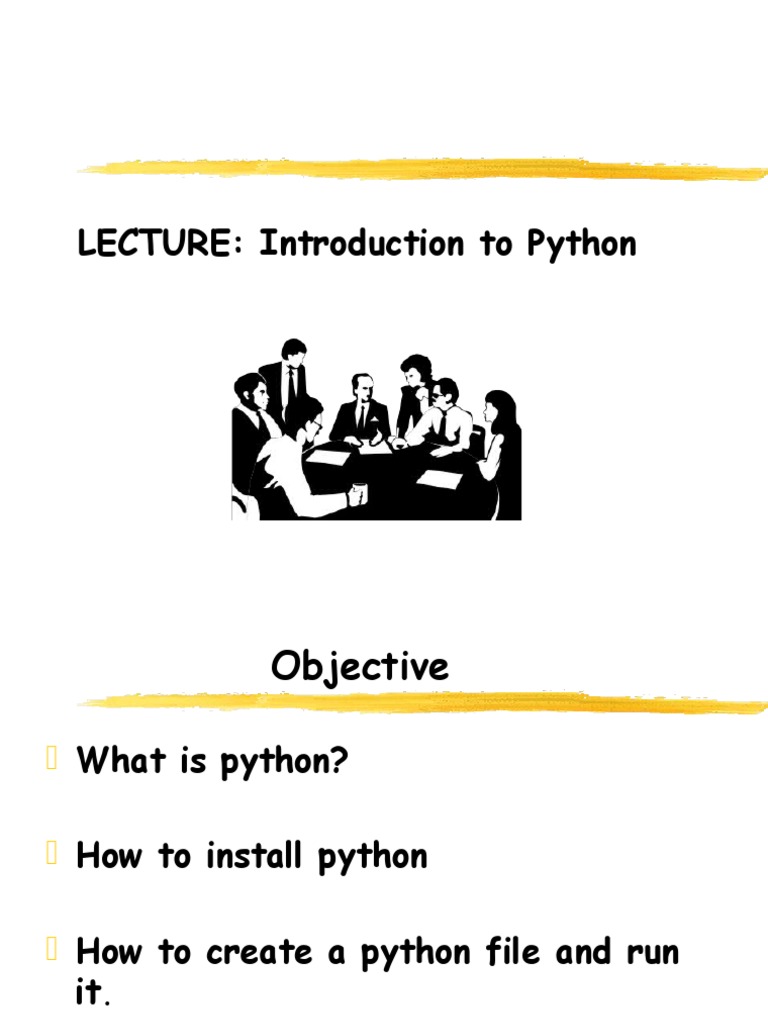 Lecture 1 Introduction To Python Download Free Pdf Python Programming Language